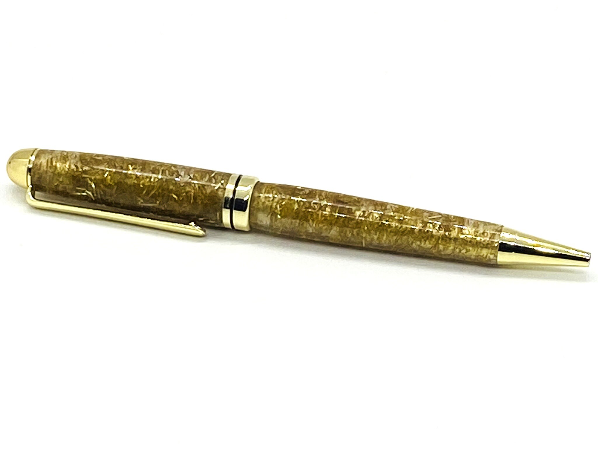 Gold Confetti Pen Handmade Acrylic Gold Hardware - Etsy