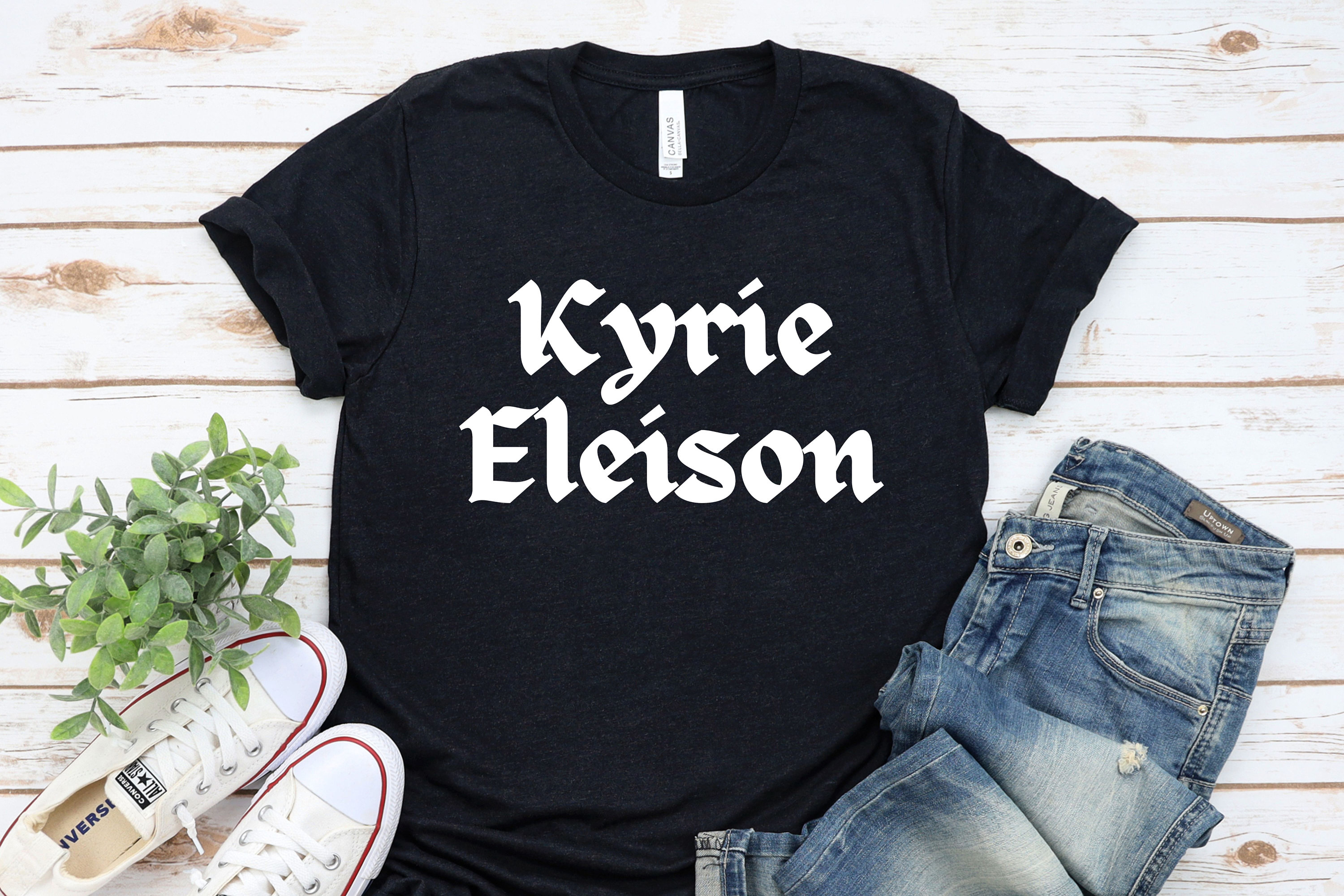 Kyrie Eleison, Lord Have Mercy Tee, Latin Mass, Catholic T-shirt ...