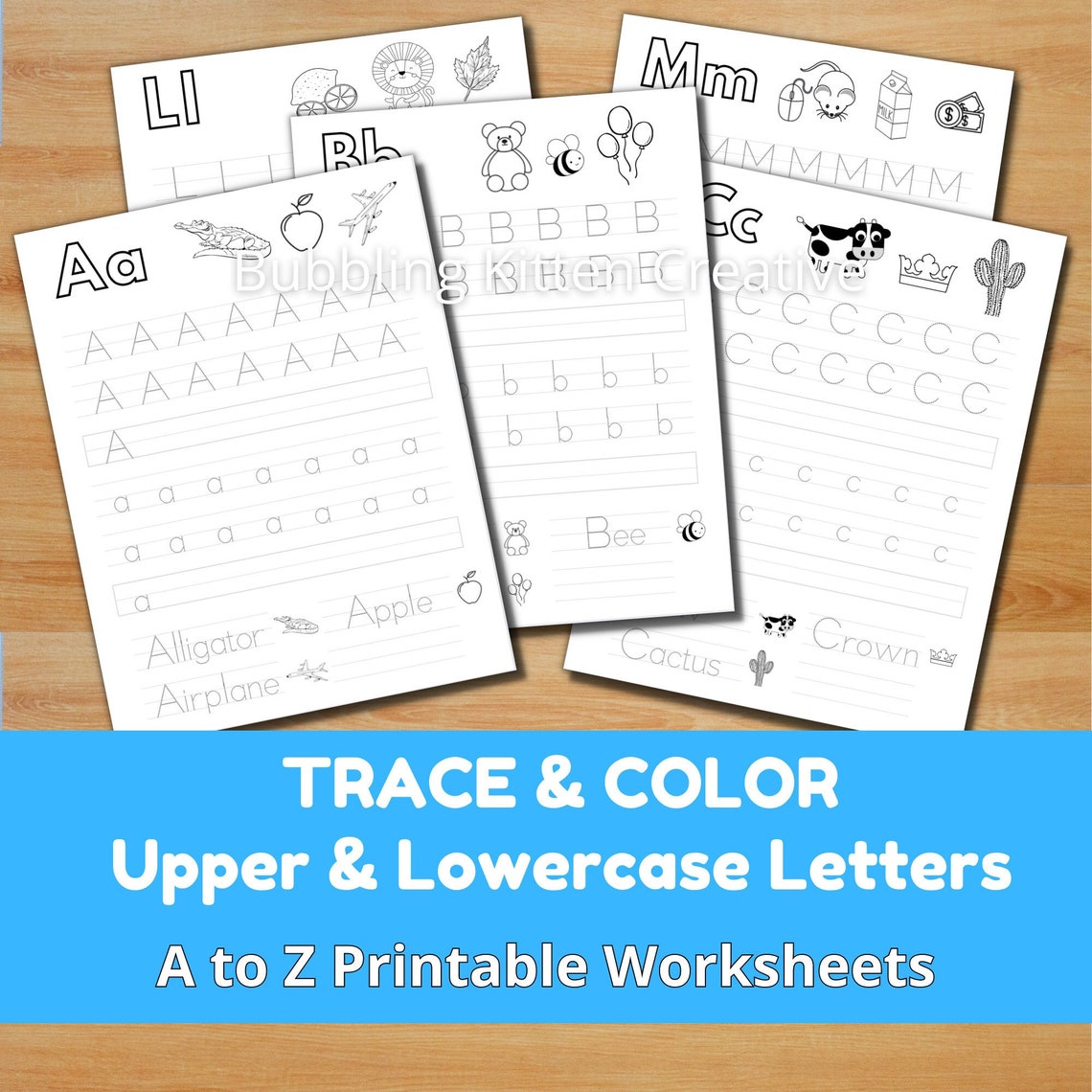 Alphabet Tracing & Coloring Sheets Alphabet Worksheets Classroom ...
