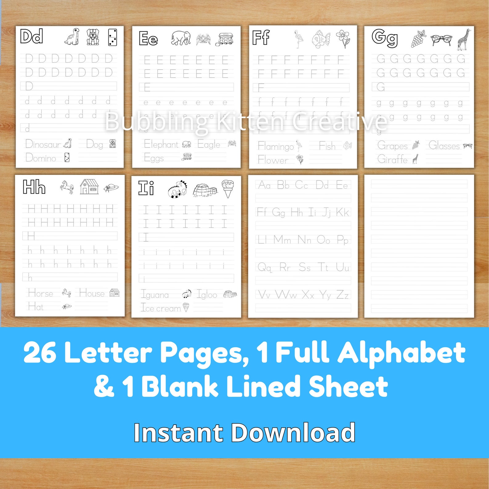 Alphabet Tracing & Coloring Sheets | Alphabet Worksheets | Classroom ...