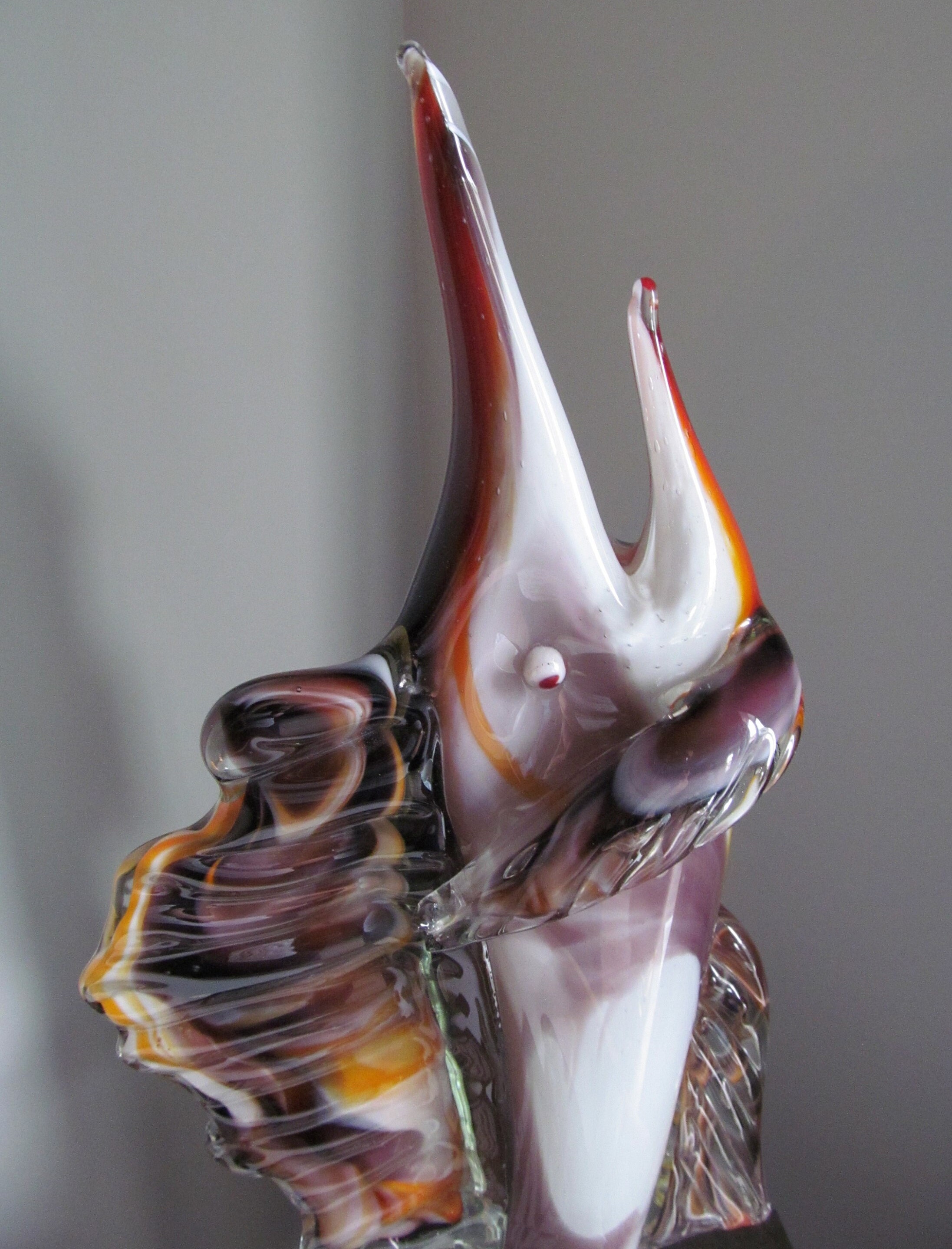 Mid Century Modern Fish Glass Blown Art Hand Constructed - Etsy
