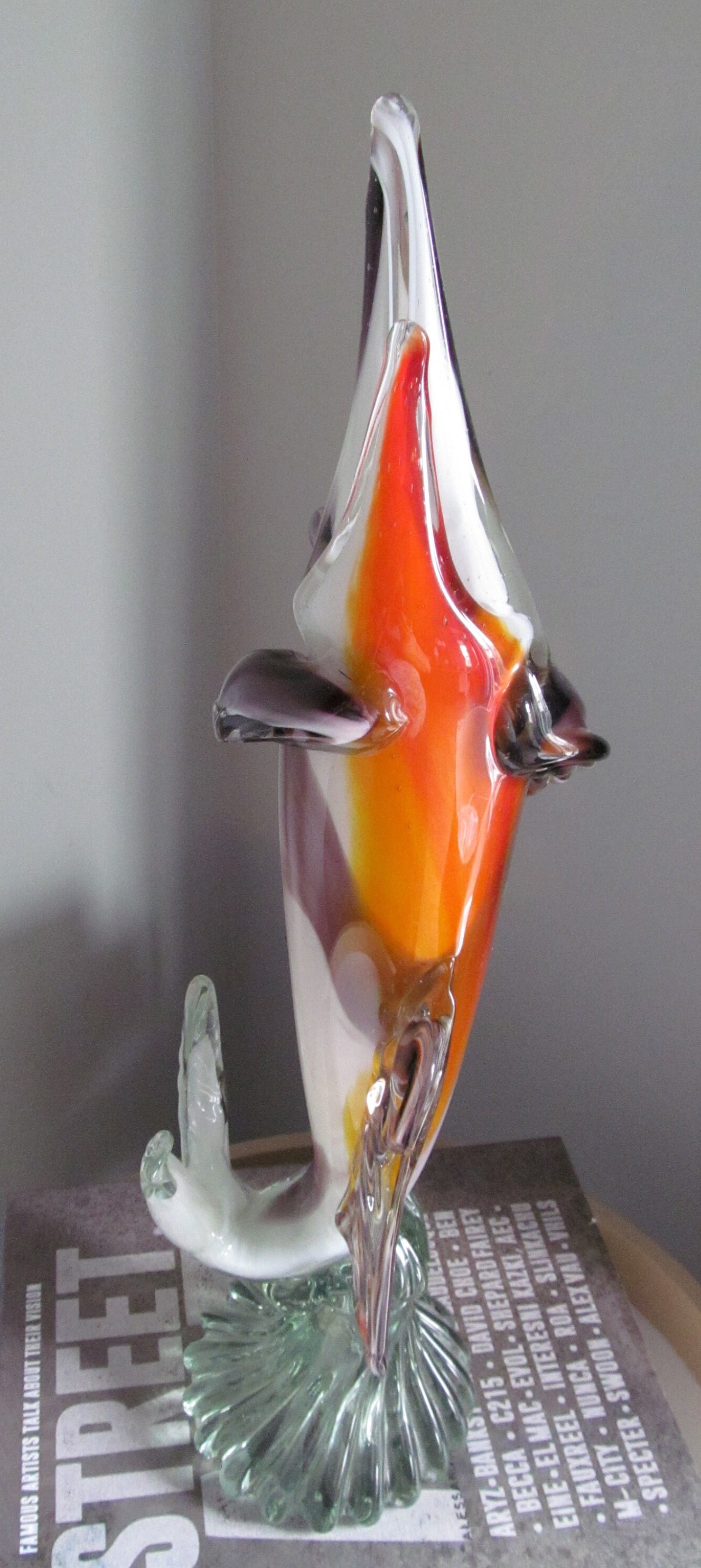 Mid Century Modern Fish Glass Blown Art Hand Constructed - Etsy