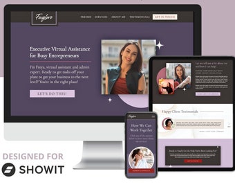 Website Template for Service Providers Coaches Showit - Etsy