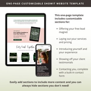 Website Template for Service Providers + Coaches, Showit Website ...