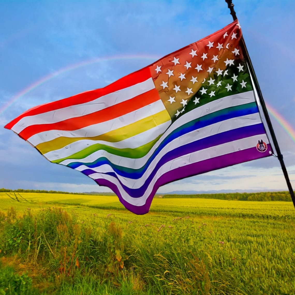 USA Pride Flag 3x5american Flag Gay Pride - Etsy