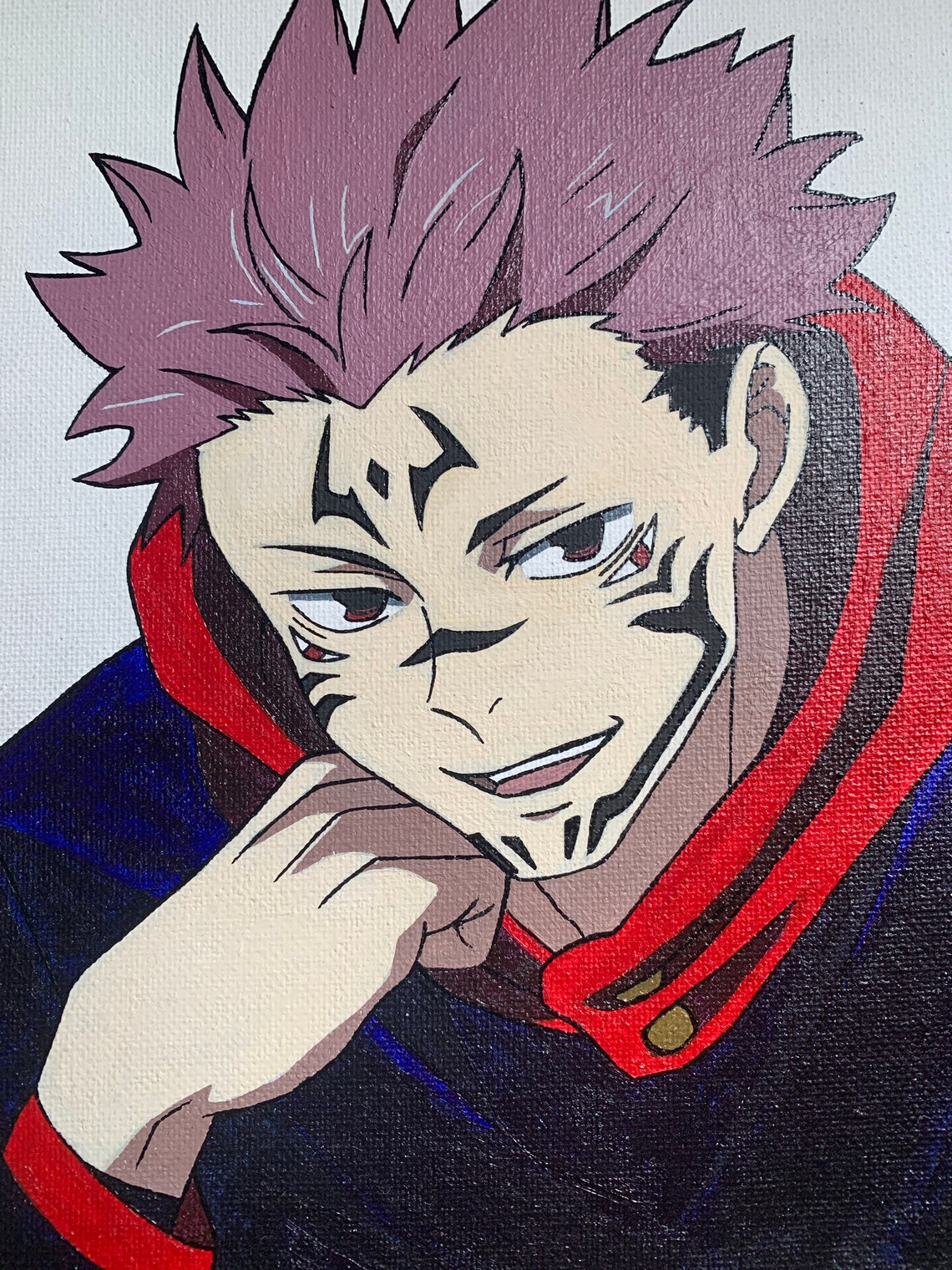 Anime Character Acrylic Painting 8x10 Canvas | Etsy