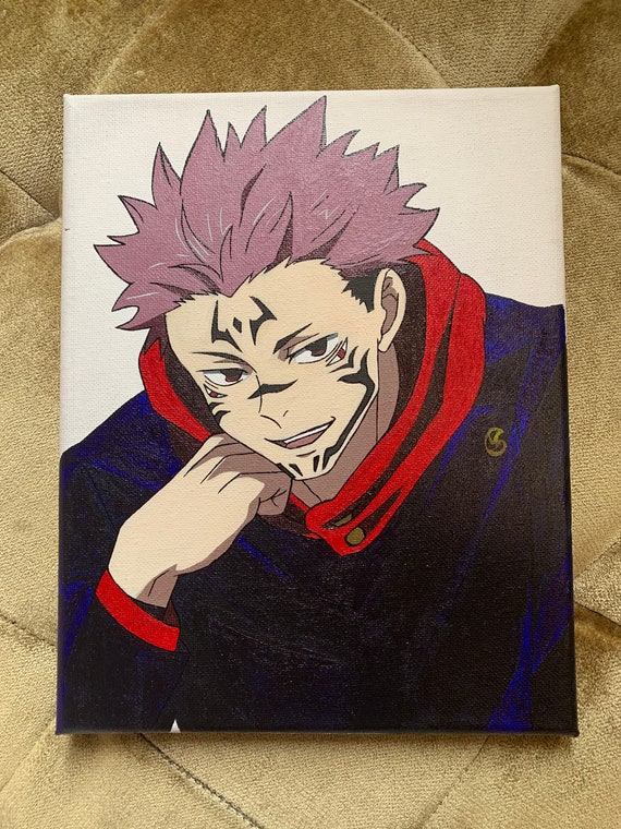 Anime Character Acrylic Painting 8x10 Canvas | Etsy