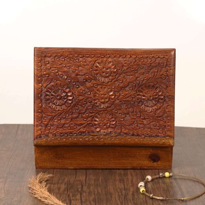 SECRET LOCK BOX - Hidden Compartment Secret Opening Puzzle Box Wood ...