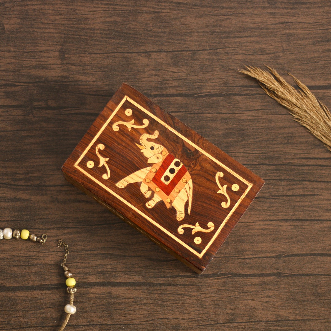 Elephant Jewelry Box, Elephant Decor Jewelry Organizer Box, Jewelry Box ...