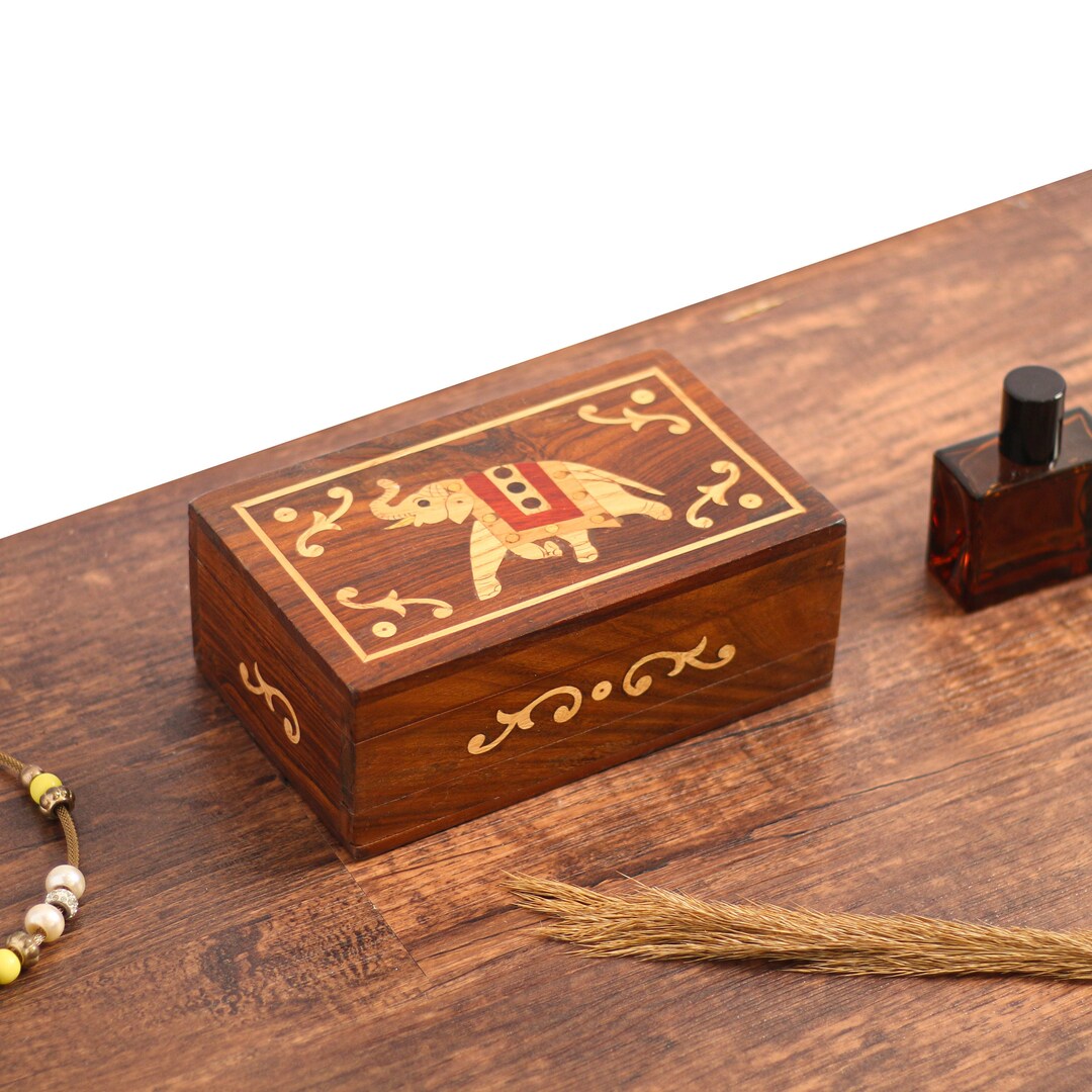 Elephant Jewelry Organizer Box Secret Lock Puzzle Box for Men - Etsy