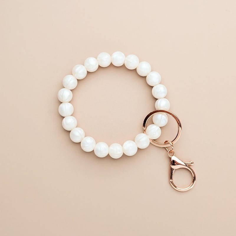 Pearl Key Chain - Etsy