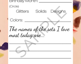 Party Games Color Street Party Printable Game Contact Card Keep Calm ...