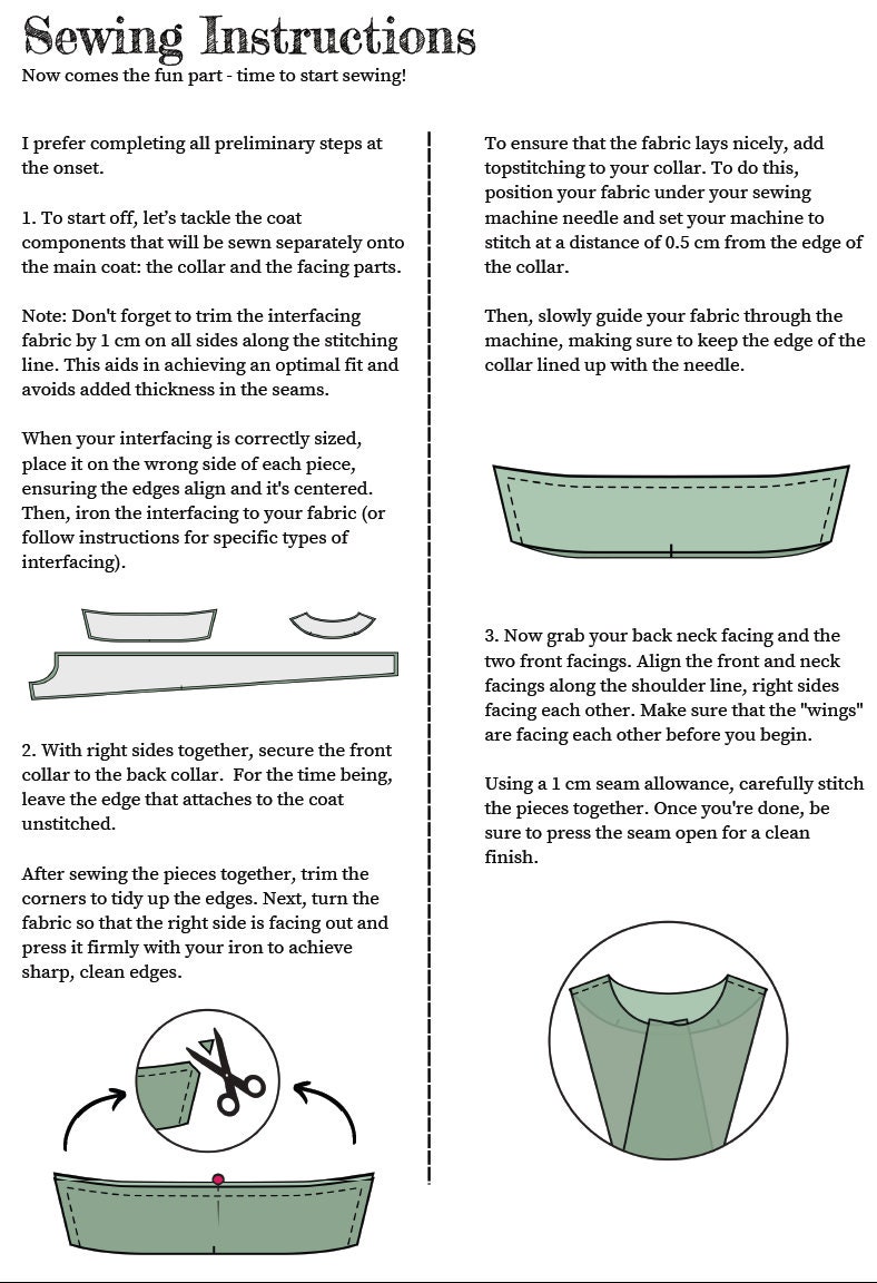 The Bootlegger Pdf Car Coat Sewing Pattern With Extended Sizing - Etsy