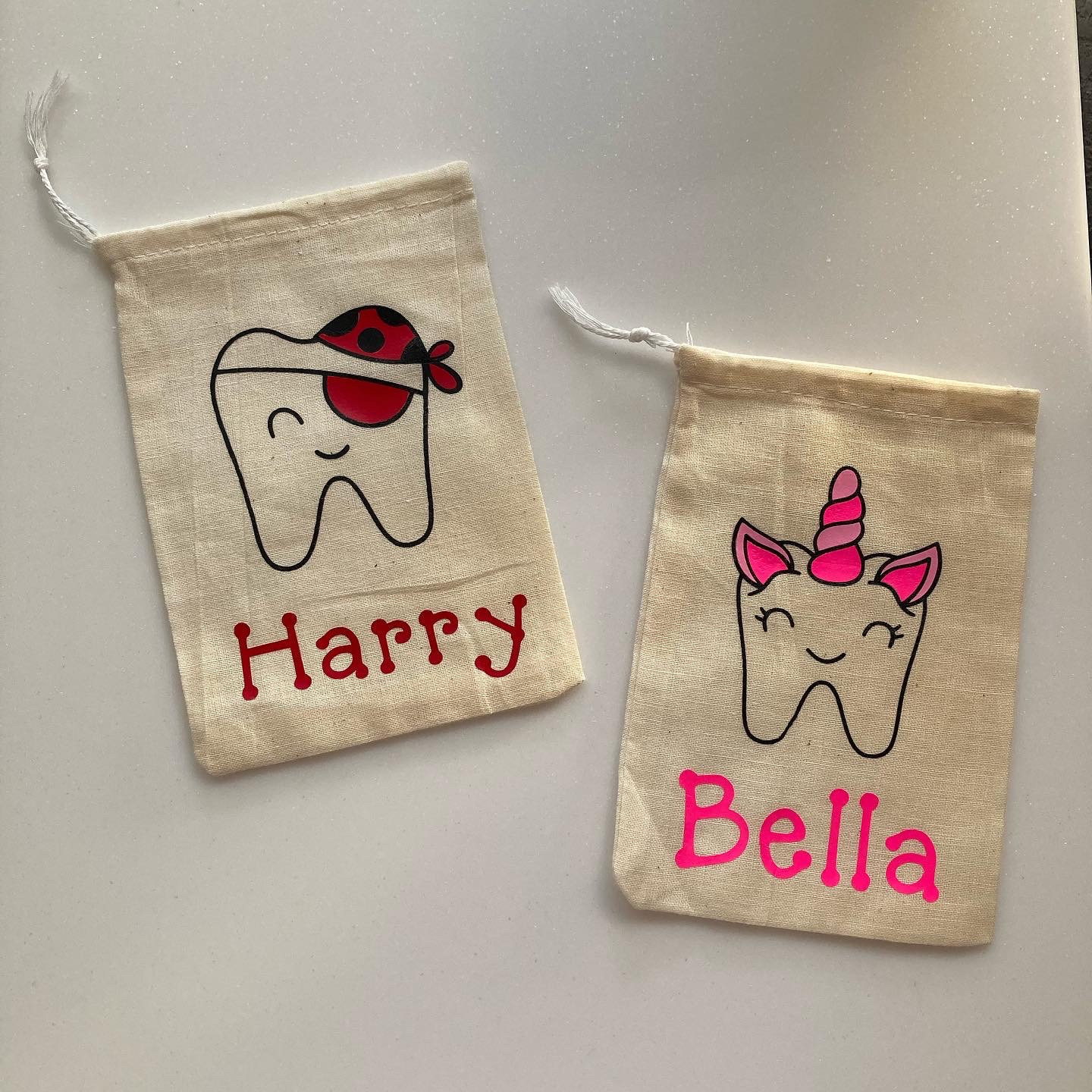 Personalised tooth fairy bag | Etsy