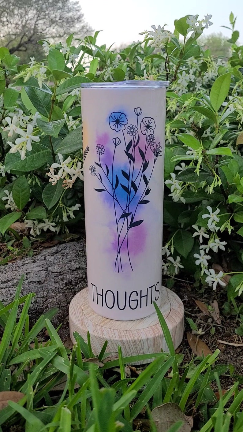 Grow Positive Thoughts 20 Oz Tumbler Gifts Positivity Teacher Gift ...