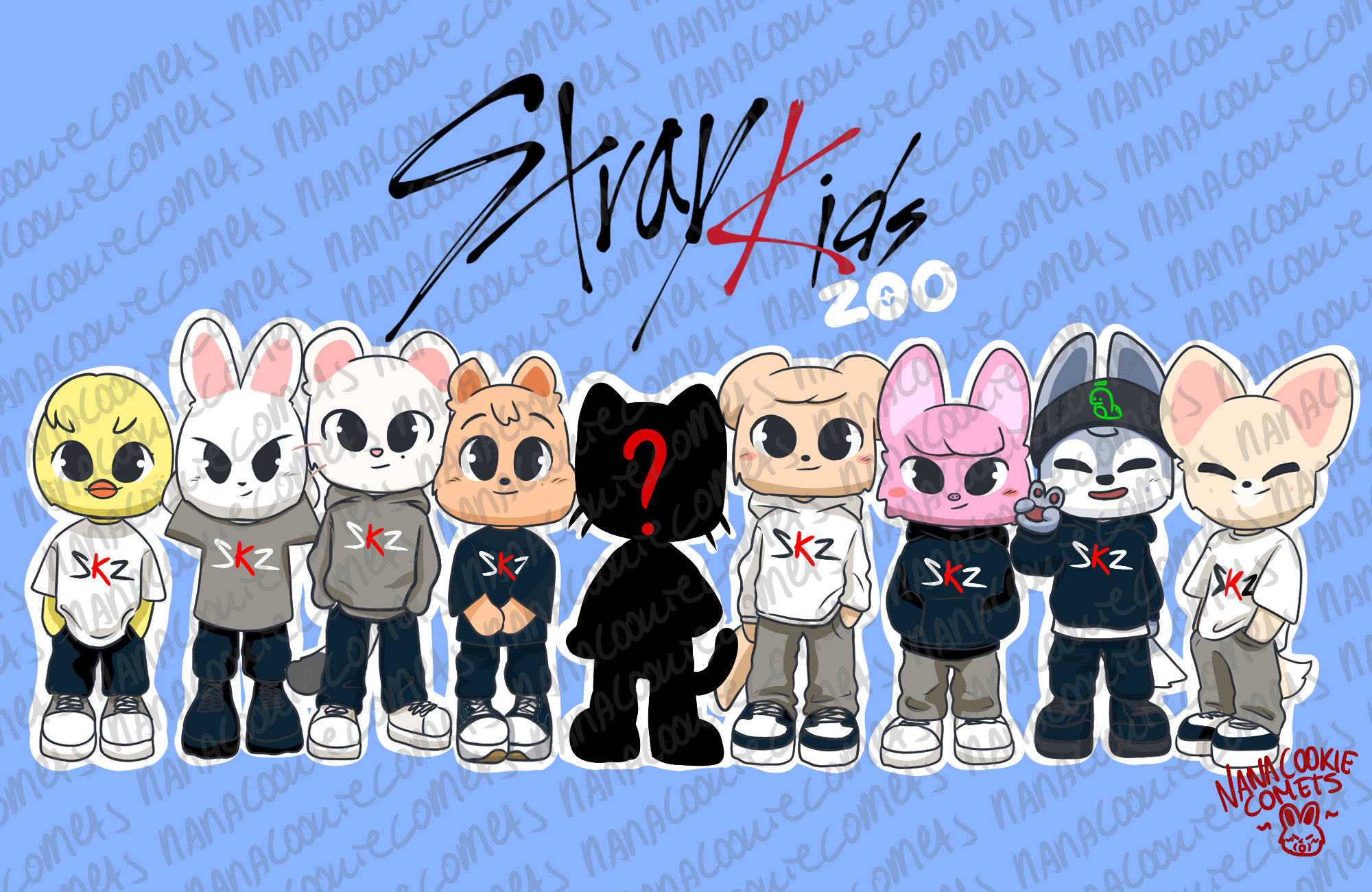 Get Your Own SKZOO Digital Wallpaper Nanacookiecomets - Etsy Australia