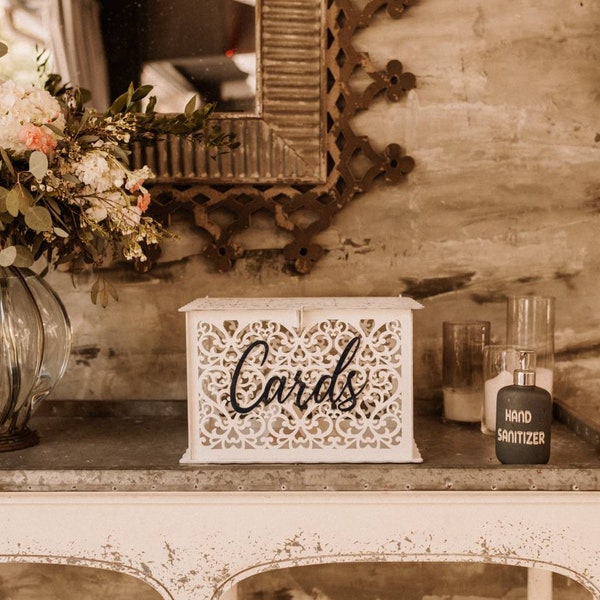 Wedding Card Box With Slot and Lock - Etsy