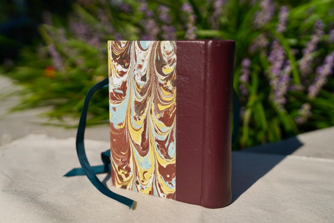 Handmade Marbling Fine Binding Notebook | Blank Paper | Marbling ...