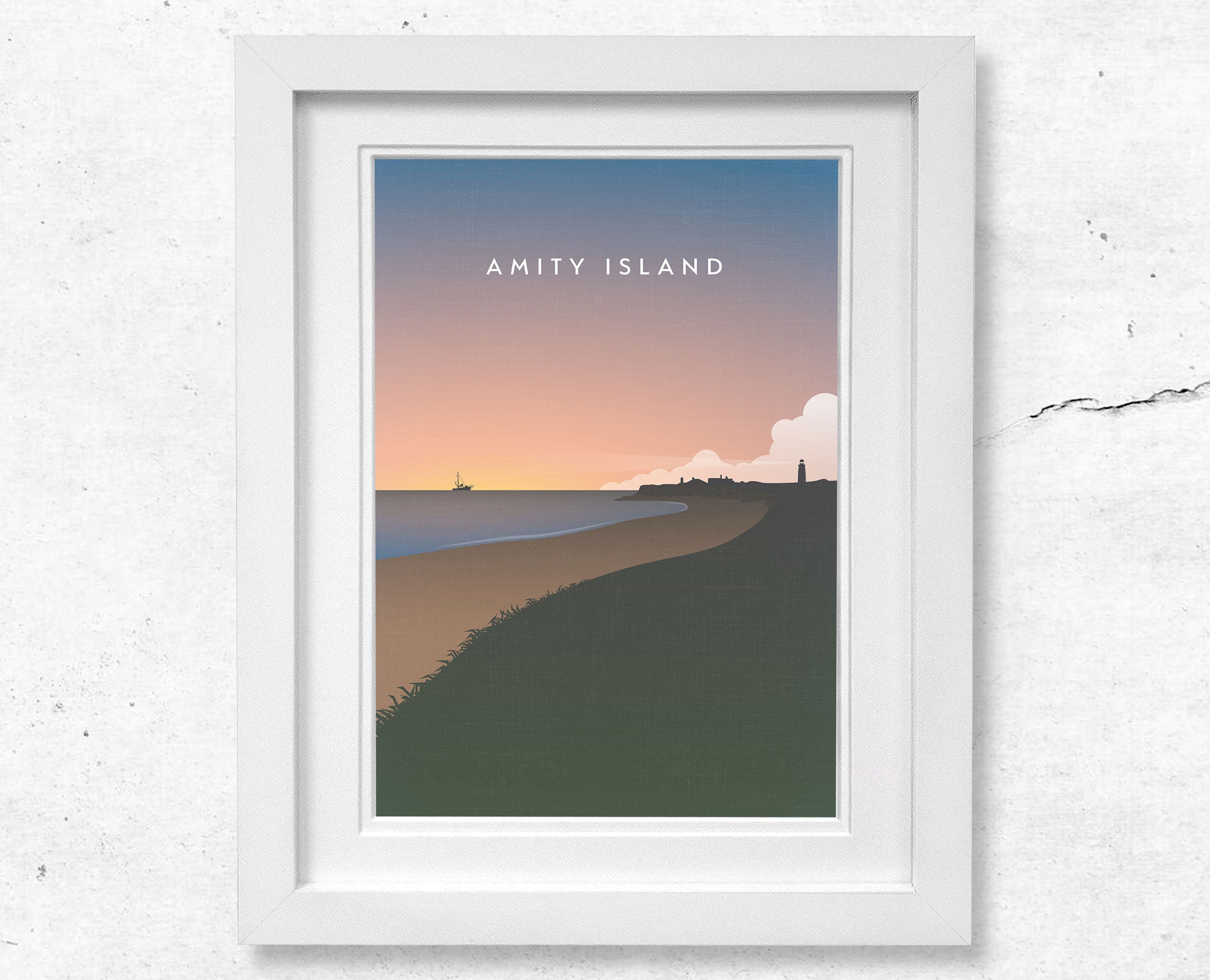 Amity Island Vintage Poster - Etsy