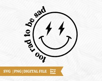 Sad Face Svg | Etsy