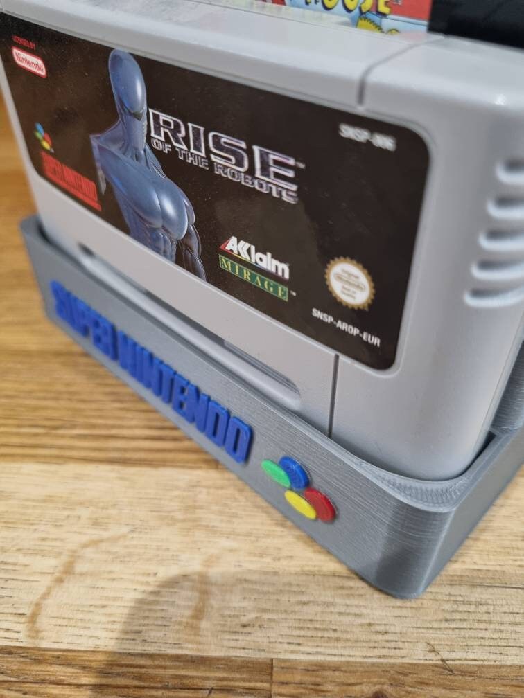 SNES Super Nintendo Display Game Stand - Etsy UK