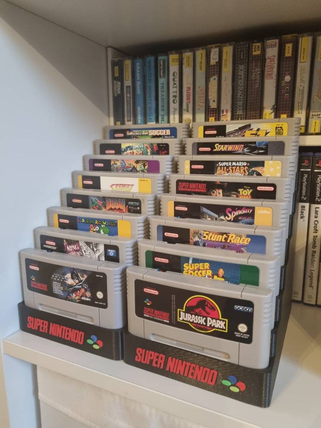 SNES Super Nintendo Display Game Stand - Etsy