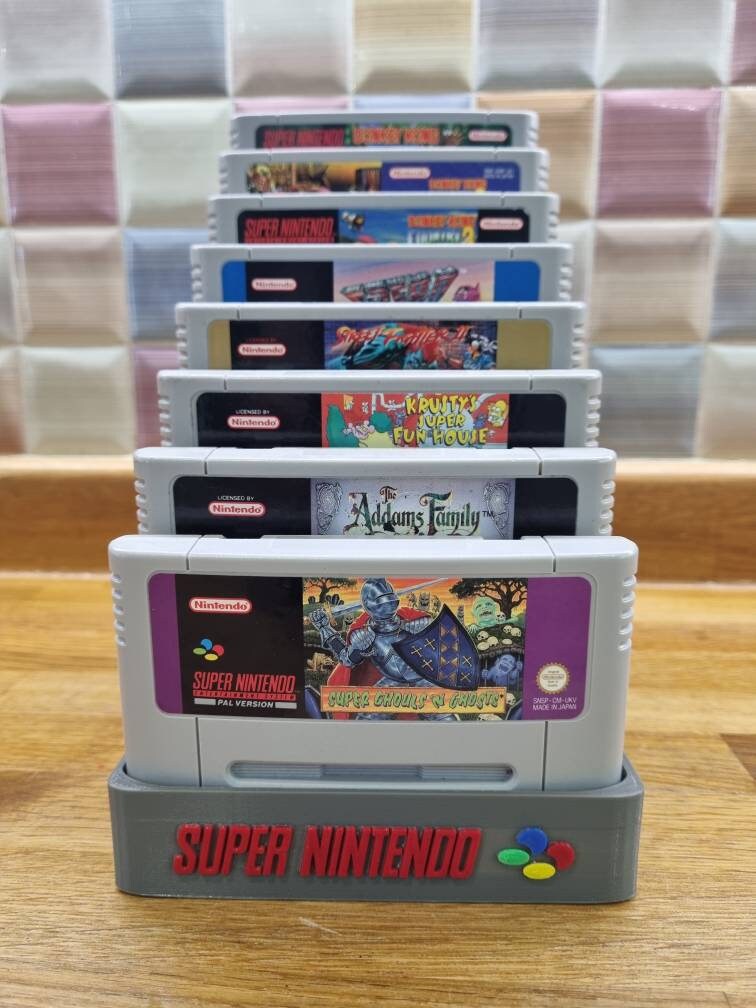 SNES Super Nintendo Display Game Stand - Etsy UK