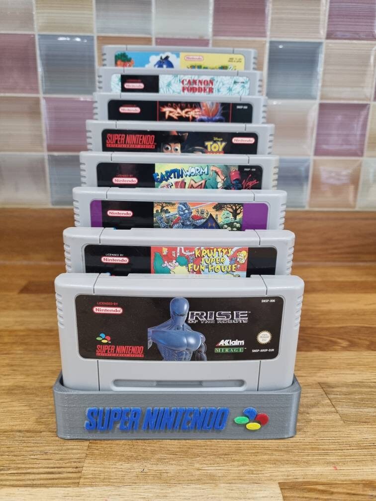 SNES Super Nintendo Display Game Stand - Etsy UK