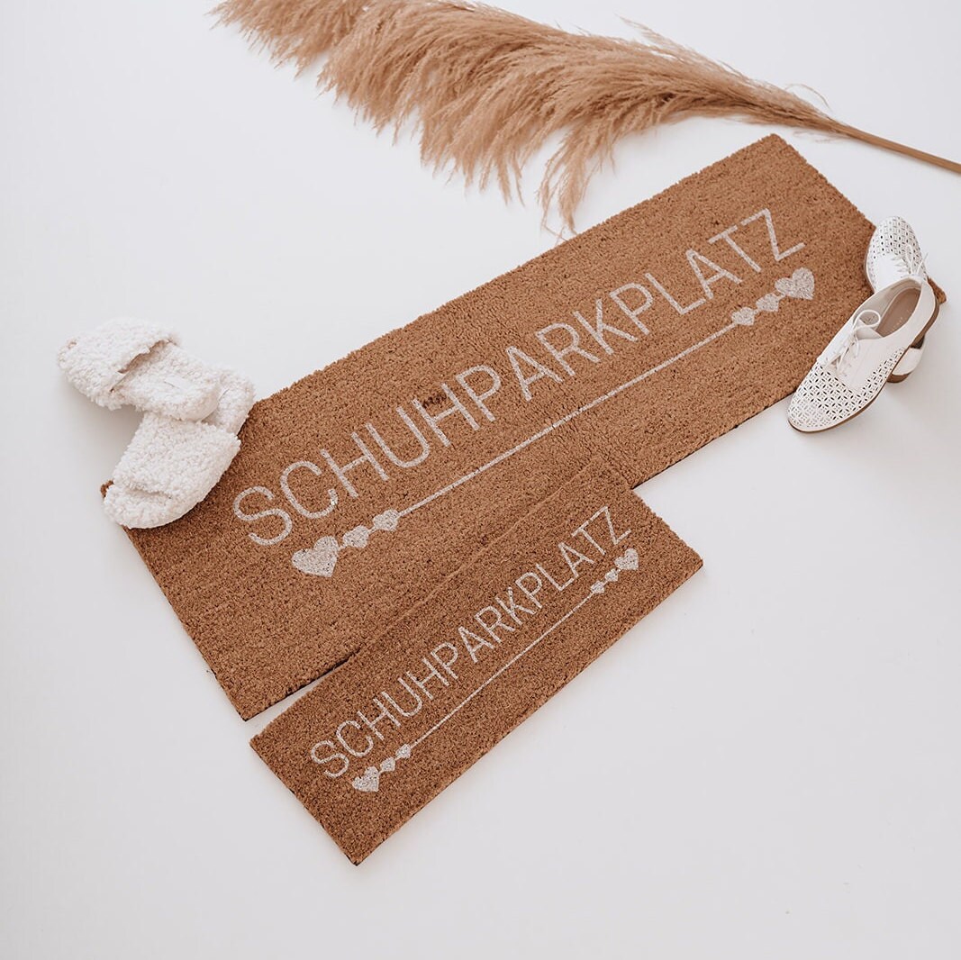 Fußmatte Schuhparkplatz Geschenk zum Einzug Schuhmatte - Etsy.de