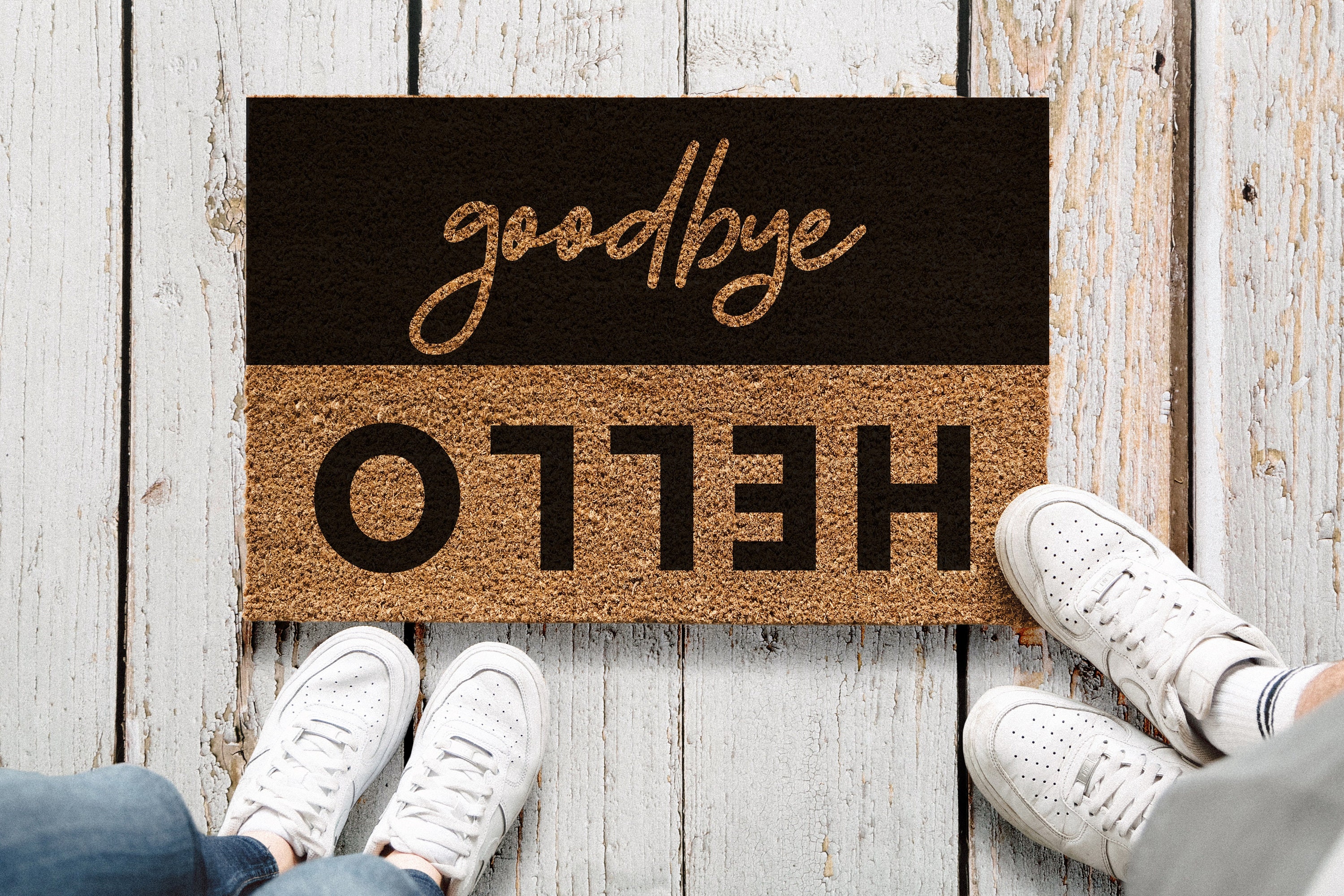 Welcome Goodbye Doormat