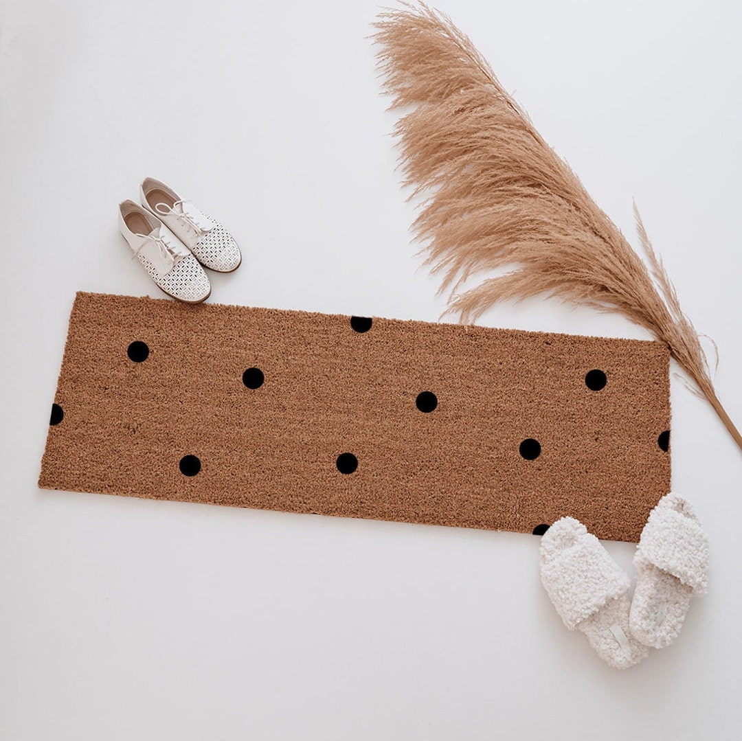 Doormat Dots, Narrow Doormat, Coconut Mat, Doormat, Housewarming Gift ...