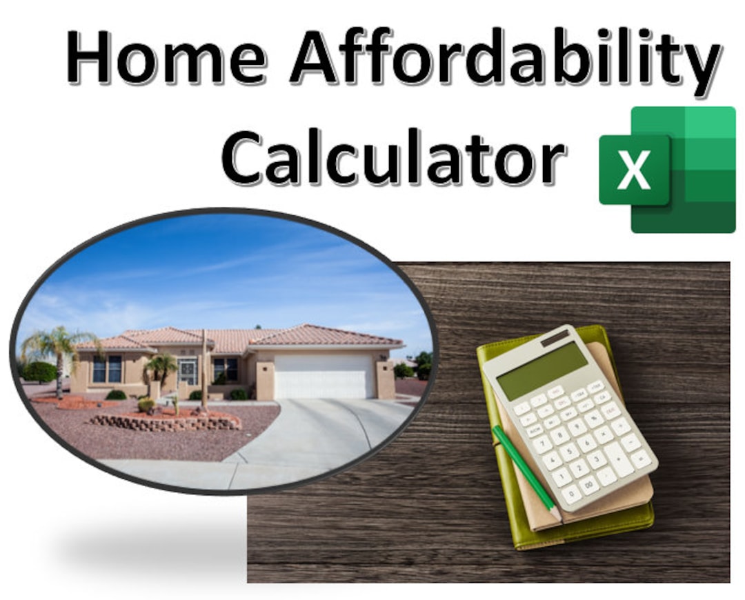 Home Affordability Calculator Excel Spreadsheet - Etsy