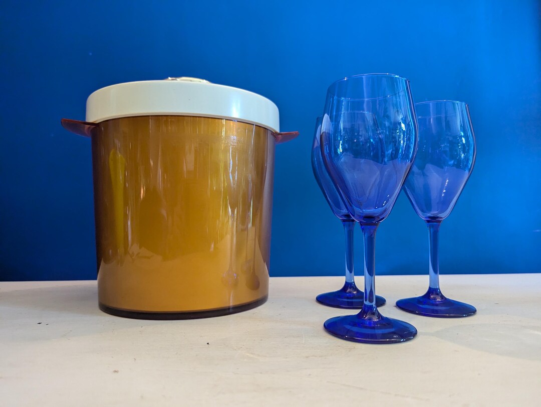 Vintage Insulex Orange Ice Bucket - Etsy
