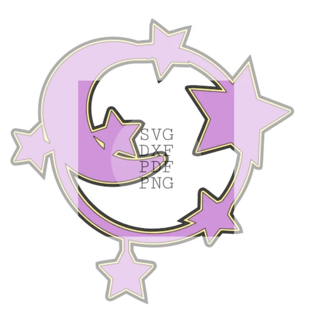 Moon and Star Border Svg/dxf/png/pdf - Etsy