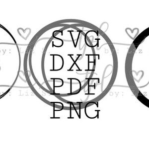 3 Way Border Svg/dxf/png/pdf Files - Etsy