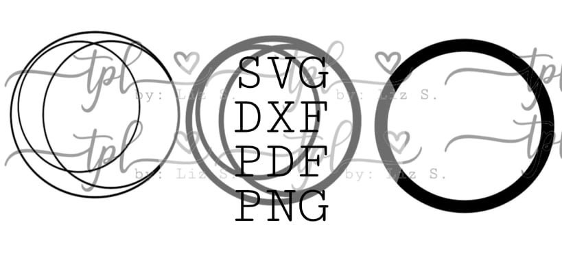 3 Way Border Svg/dxf/png/pdf Files - Etsy