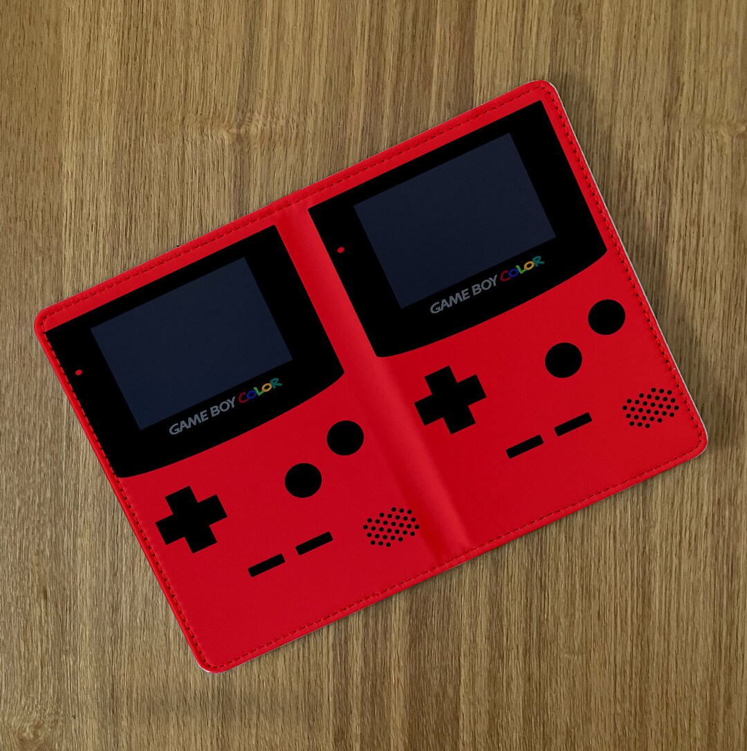 Devil Themed Game Boy Device Classic Travel Essential Passport Holder ...