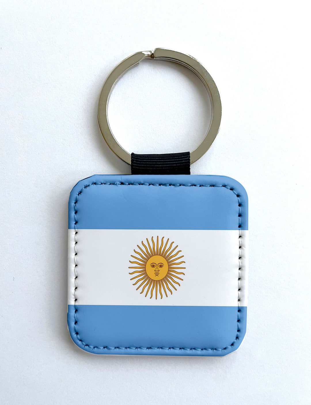 Flag of Argentina Inti Synthetic Leather Key Ring Tag Decor Dec - Etsy