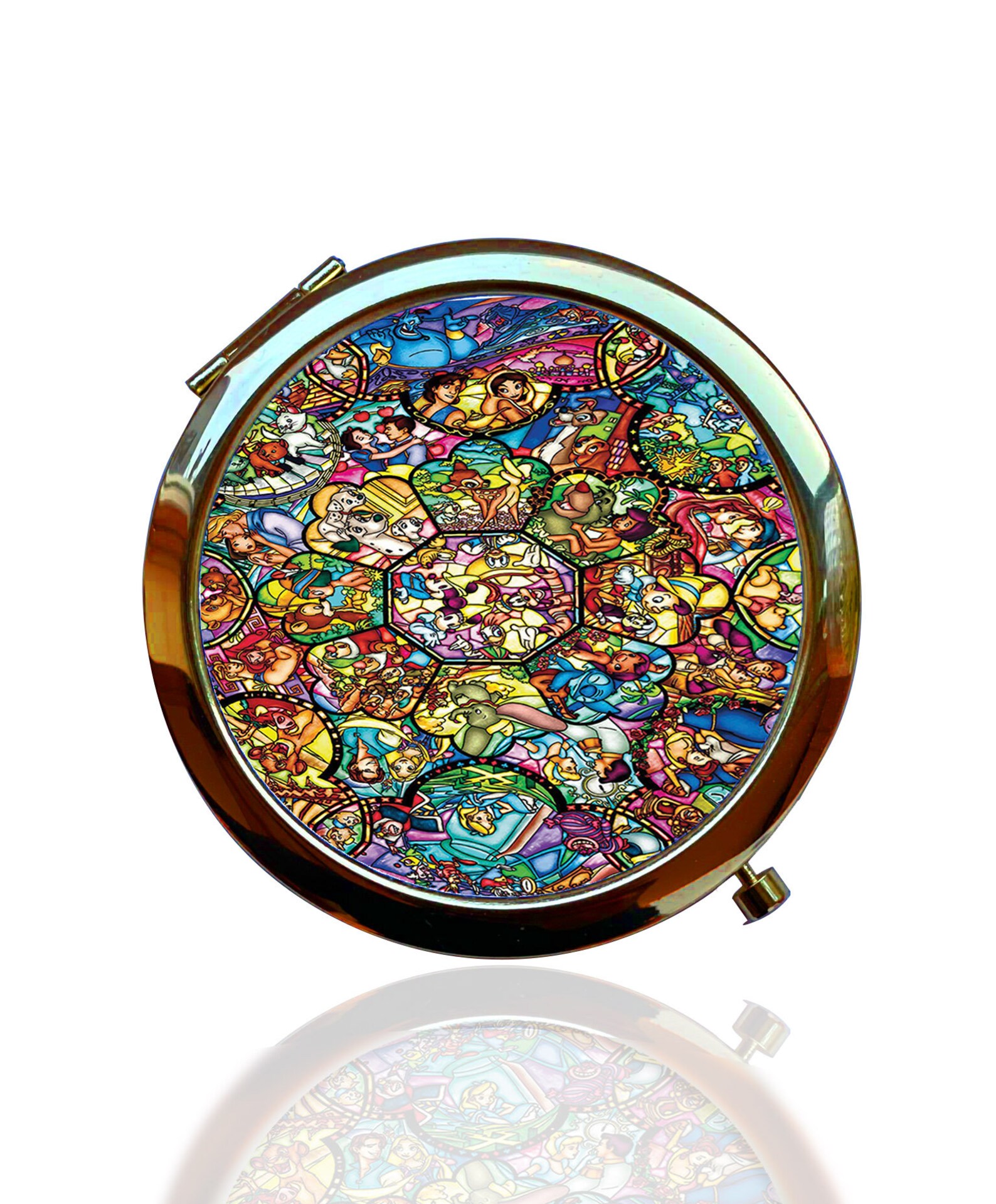 Stained Glass Disney Universe Pattern Aladdin Dumbo Mickey - Etsy