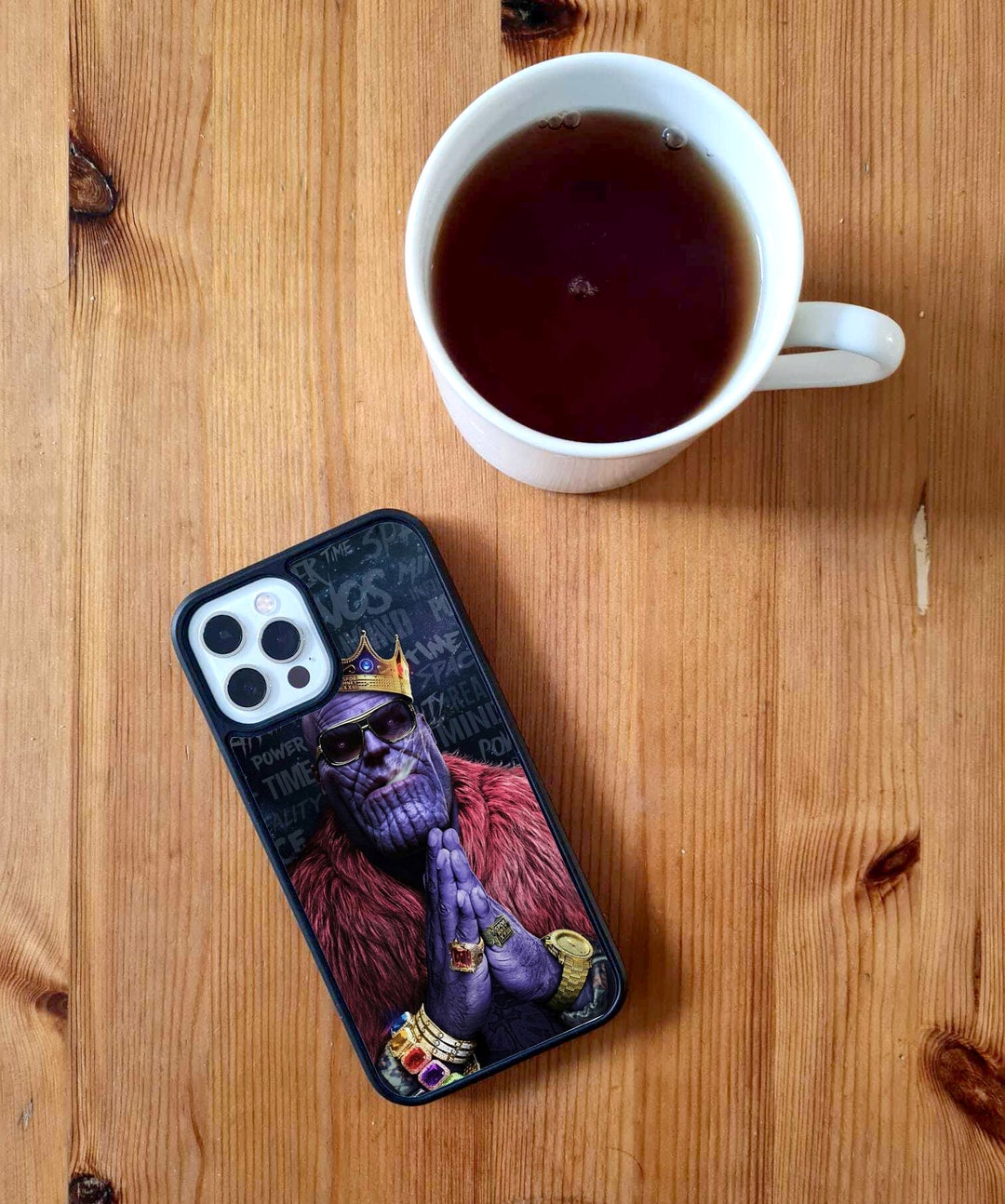 Marvel Hip Thanos Infinity Stones Crown Stylish Snapback Rubber Phone ...