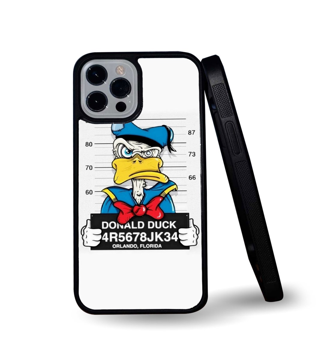 Donald Duck Mug Shot Walt Disney Stylish Snapback Rubber Phone - Etsy UK