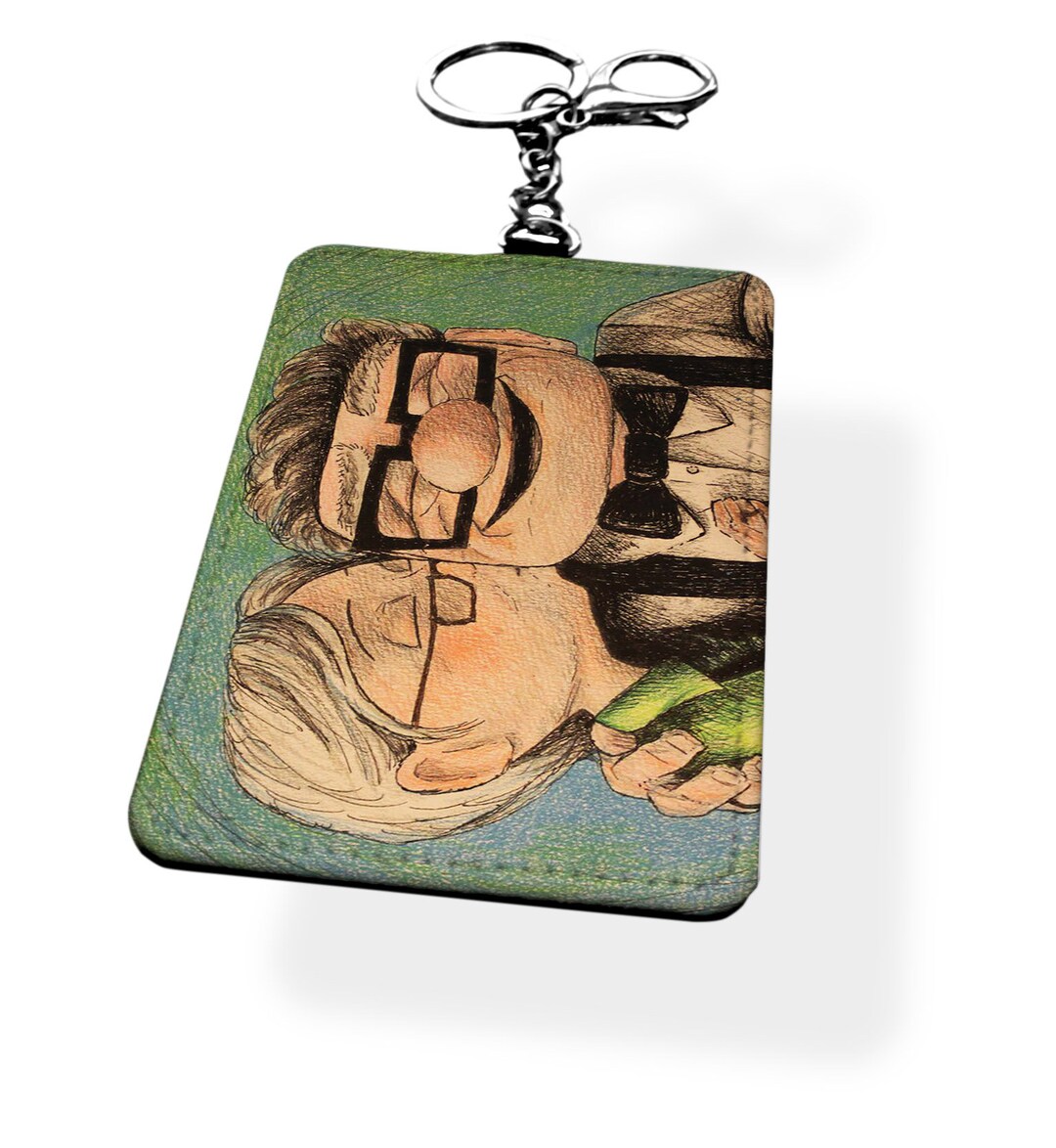 Carl Ellie House up Movie Couple Synthetic Leather USB Stick Key Ring ...