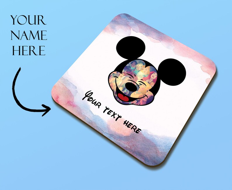 Smiley Mickey Funny Cute Face Customised Name Personalised - Etsy