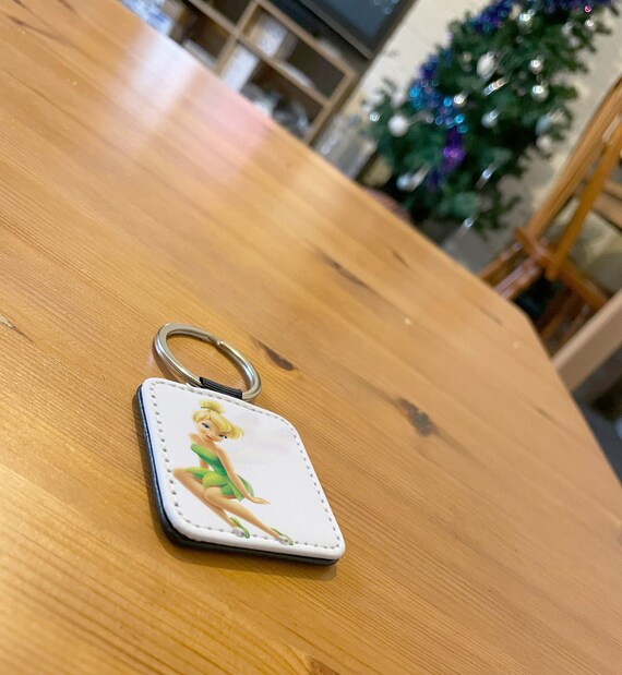 Tinkerbell Classic Pose Princess Synthetic Leather Key Ring | Etsy