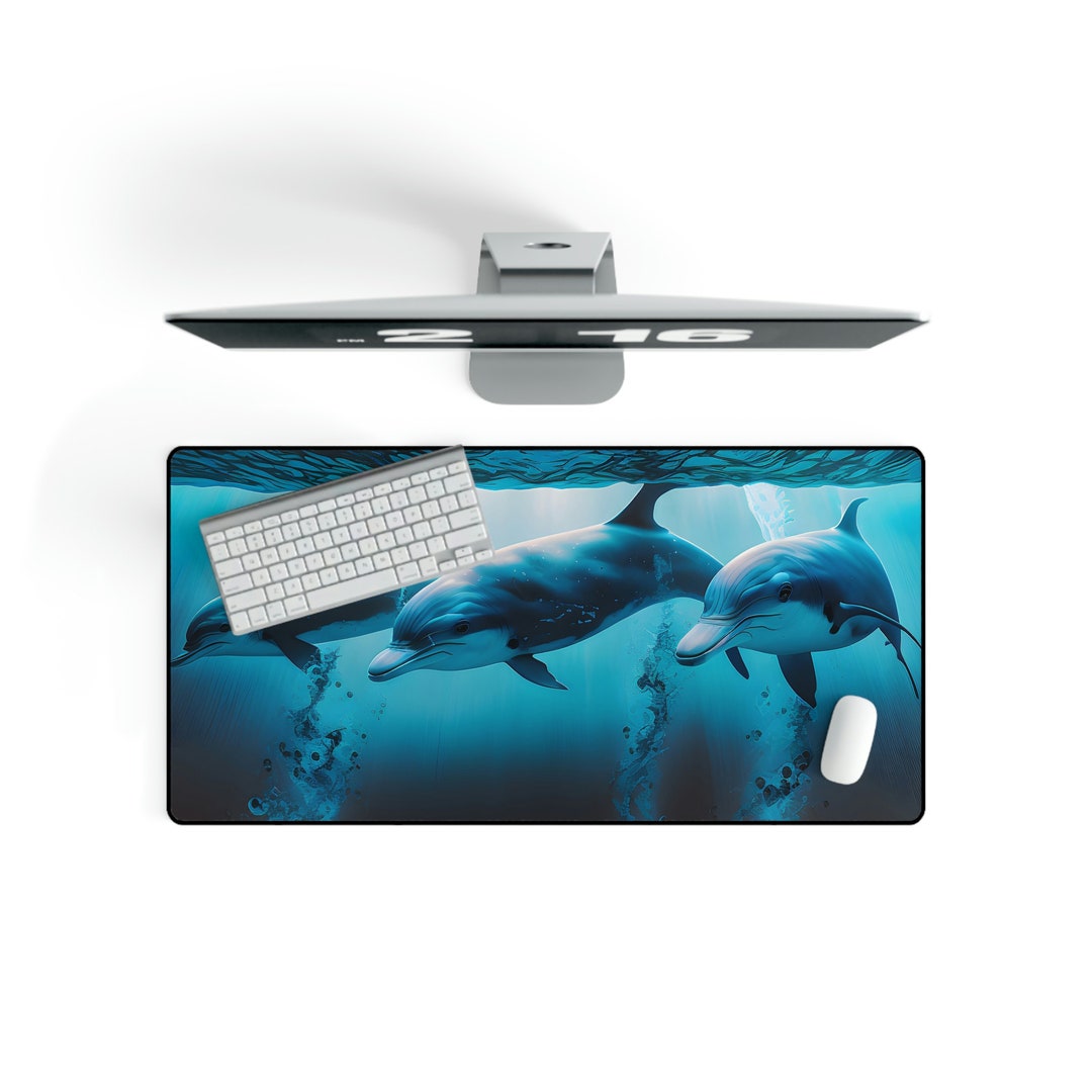 Dance of the Dolphins Desk Mat - Etsy
