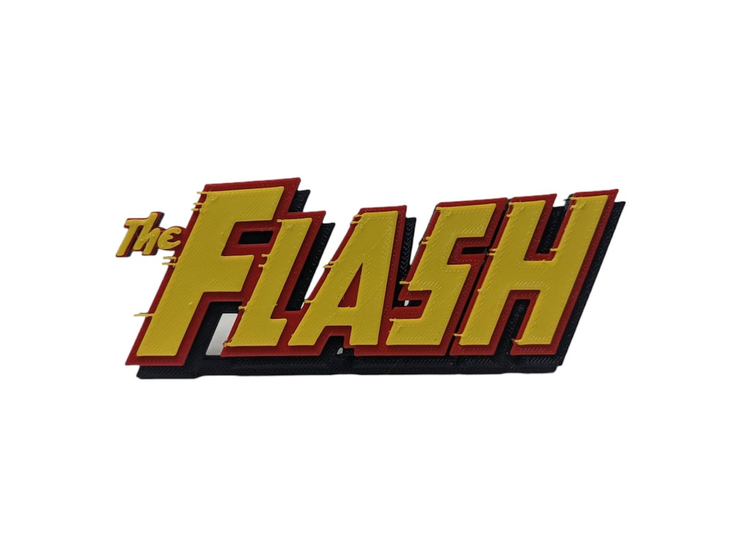 The Flash Comic Book 3D Printed Logo Sign Display Includes Free ...