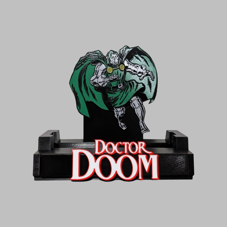 Doctor Doom Comic Book Stand Wall Mountable LED Ready - Etsy