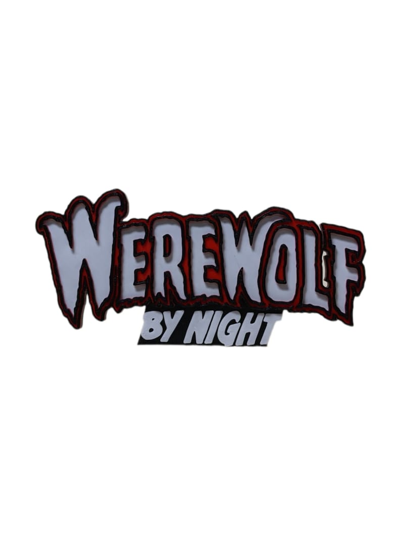 Werewolf by Night 3D Printed Logo Sign Display Includes Free - Etsy