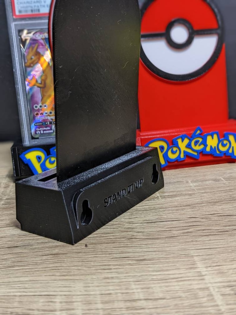 Pokemon Card Stands Wall Mount Displays for PSA and Graded - Etsy