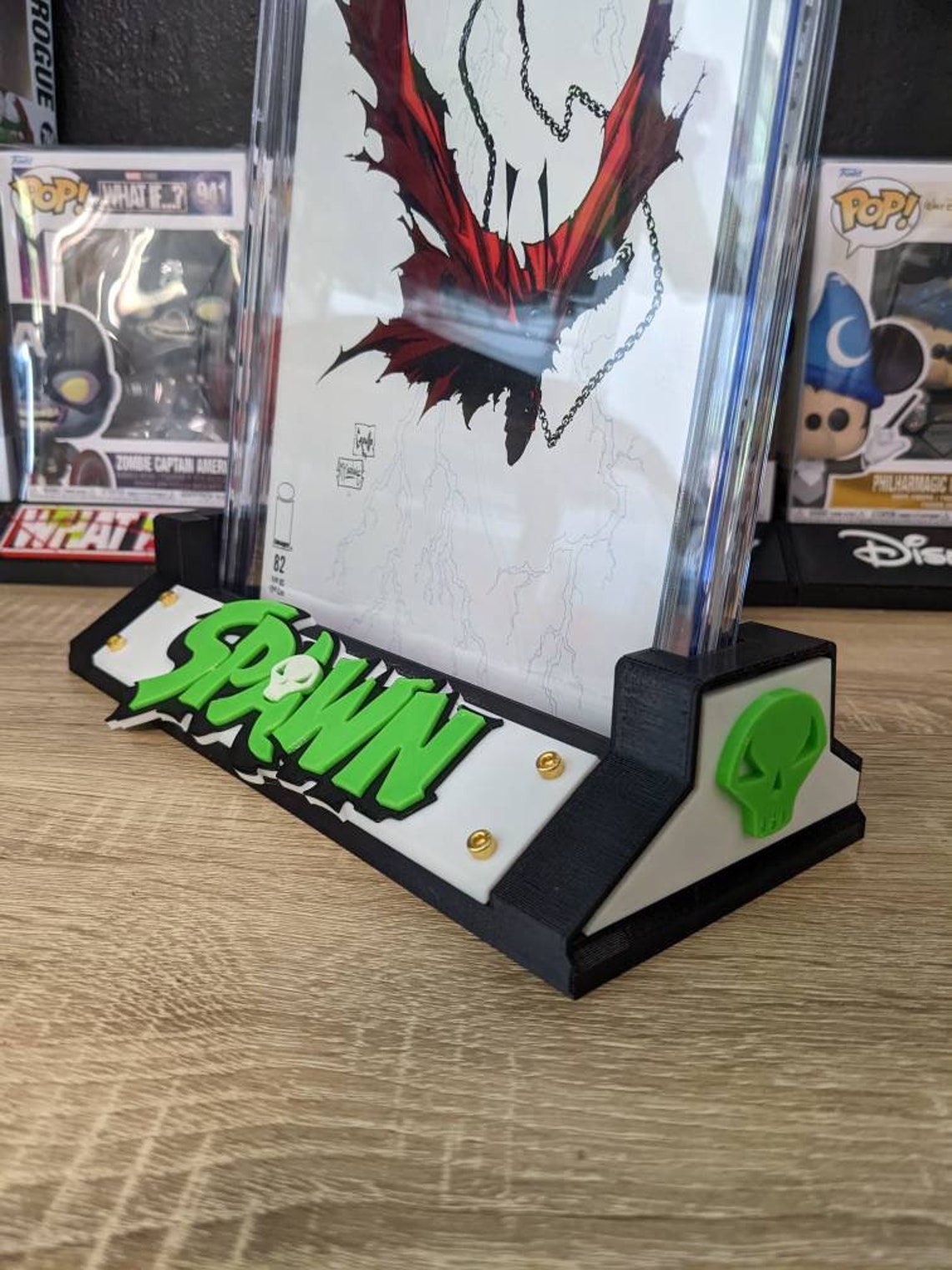Spawn Comic Book Stand Wall Mountable LED Friendly Fits CGC - Etsy